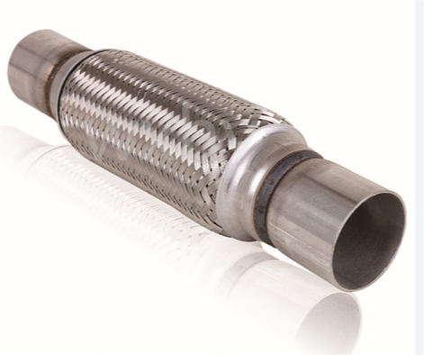 Custom Double Braid Exhaust Flexible Pipe small engine Stainless Steel ...